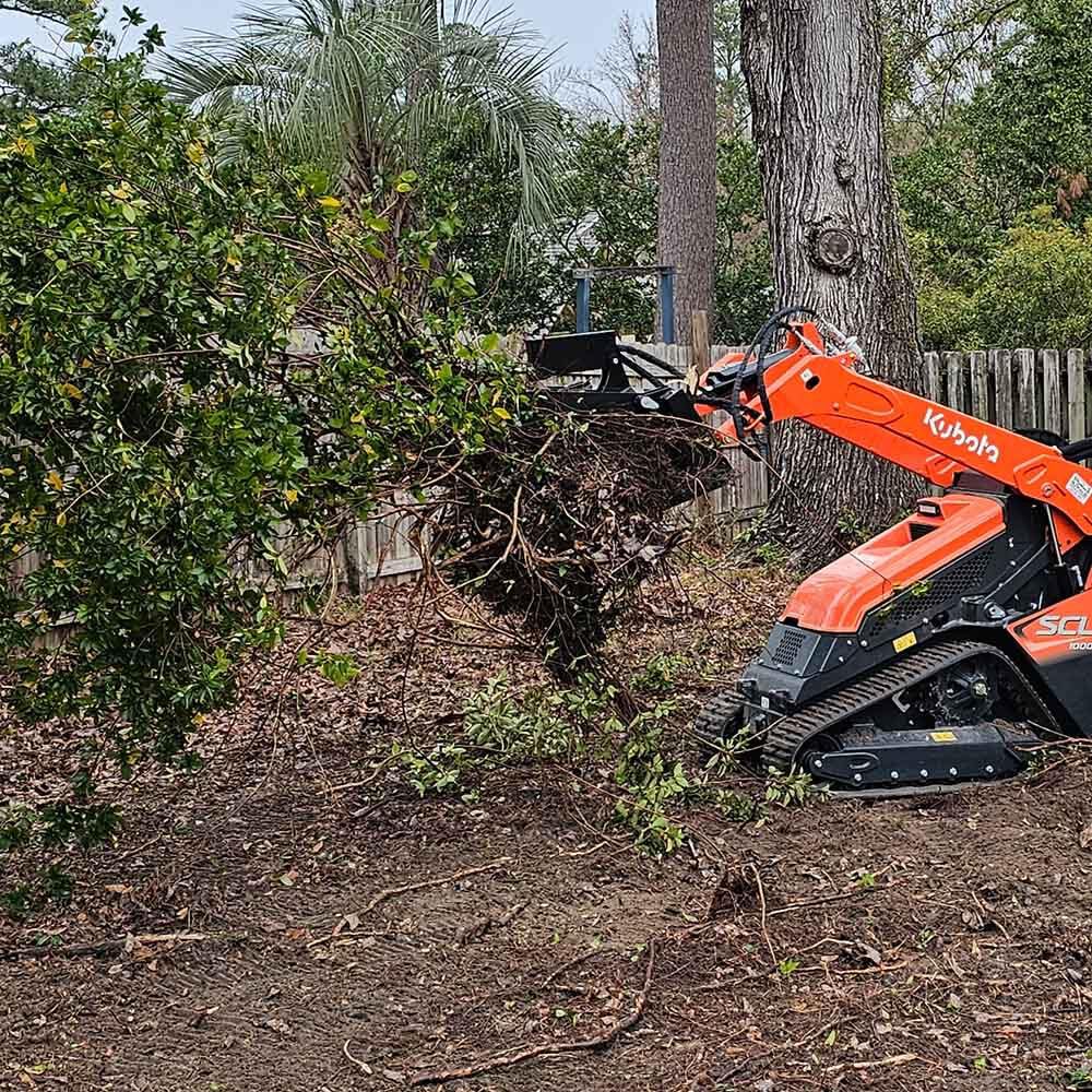 Titan Attachments 42" Mini Skid Steer Root Grapple Bucket, Universal Quick Tach Connection, 3,000 PSI Hydraulic Cylinder with Cylinder Guards, for Clearing Trees, Roots, Rocks, Brush