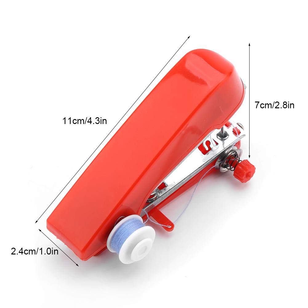 Sewing Machine,Handheld Sewing Machine Mini Portable Stitch Manual Sewing Machine for Home Travel Use Mini Portable Sewing Machine(Plastic +