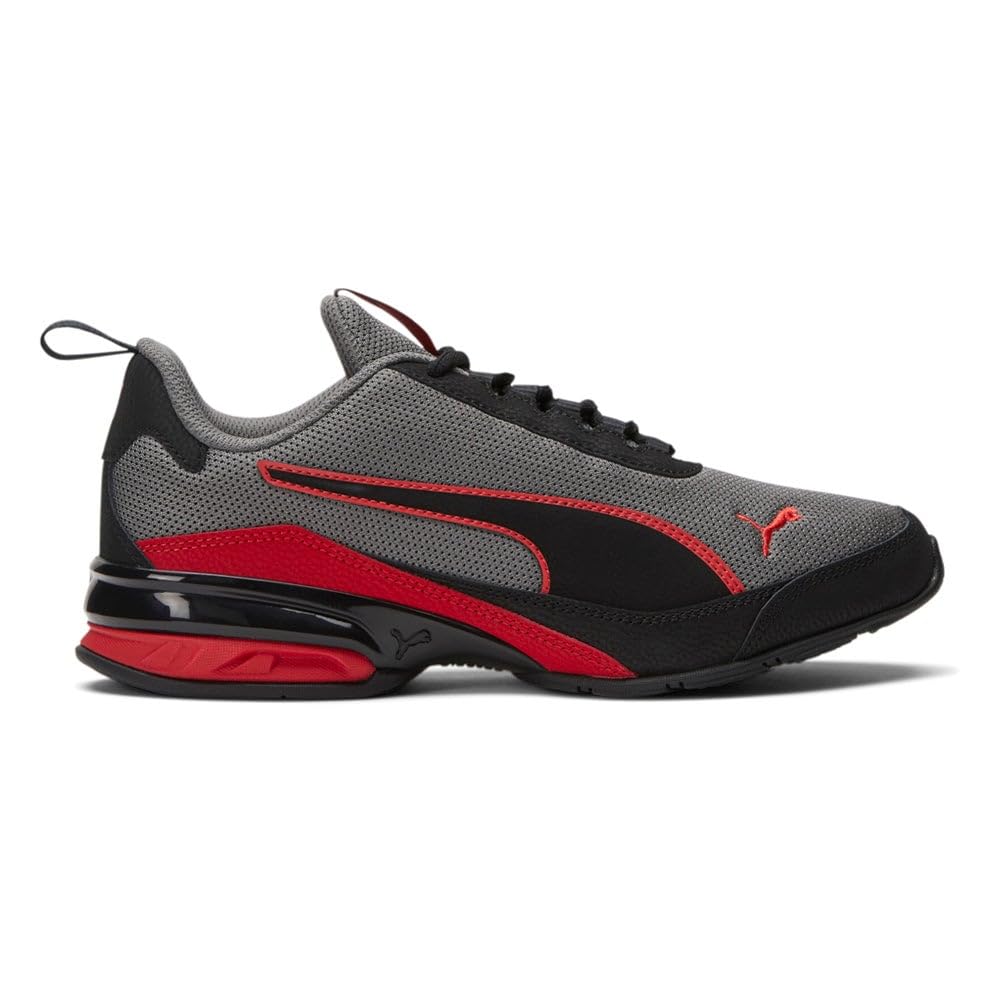 PUMA Viz Runner Sport Running Shoe Mens Running 11 DM US CastlerockHigh Risk RedBlack