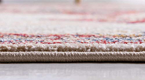 Unique Loom Utopia Collection Traditional Classic Vintage Inspired Area Rug with Warm Hues, 2' 2" x 3' 1" Rectangle, Cream/Blue