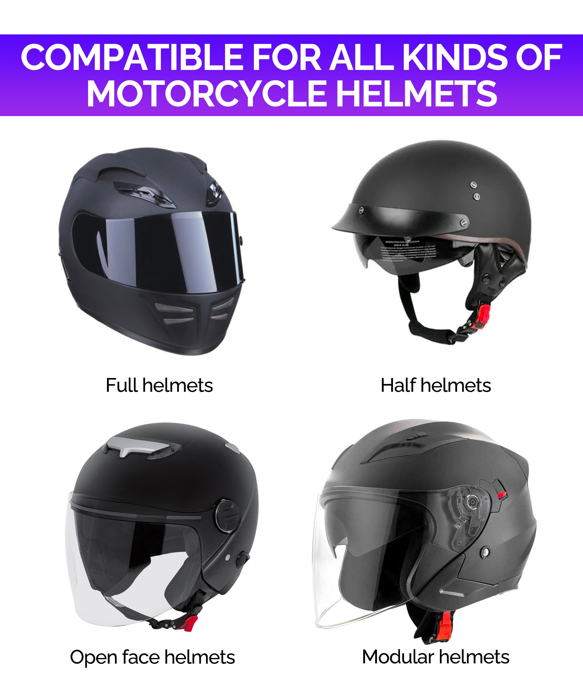 RACOONA Helmet Button Buckle,Motorcycle Helmet Quick Release Buckle Strap Locks,Car Accessories otorcycle Helmet Speed Clip Quick Release Chin Strap Button,Bike Helmet Clip Buckle,Fits for Any Helmet
