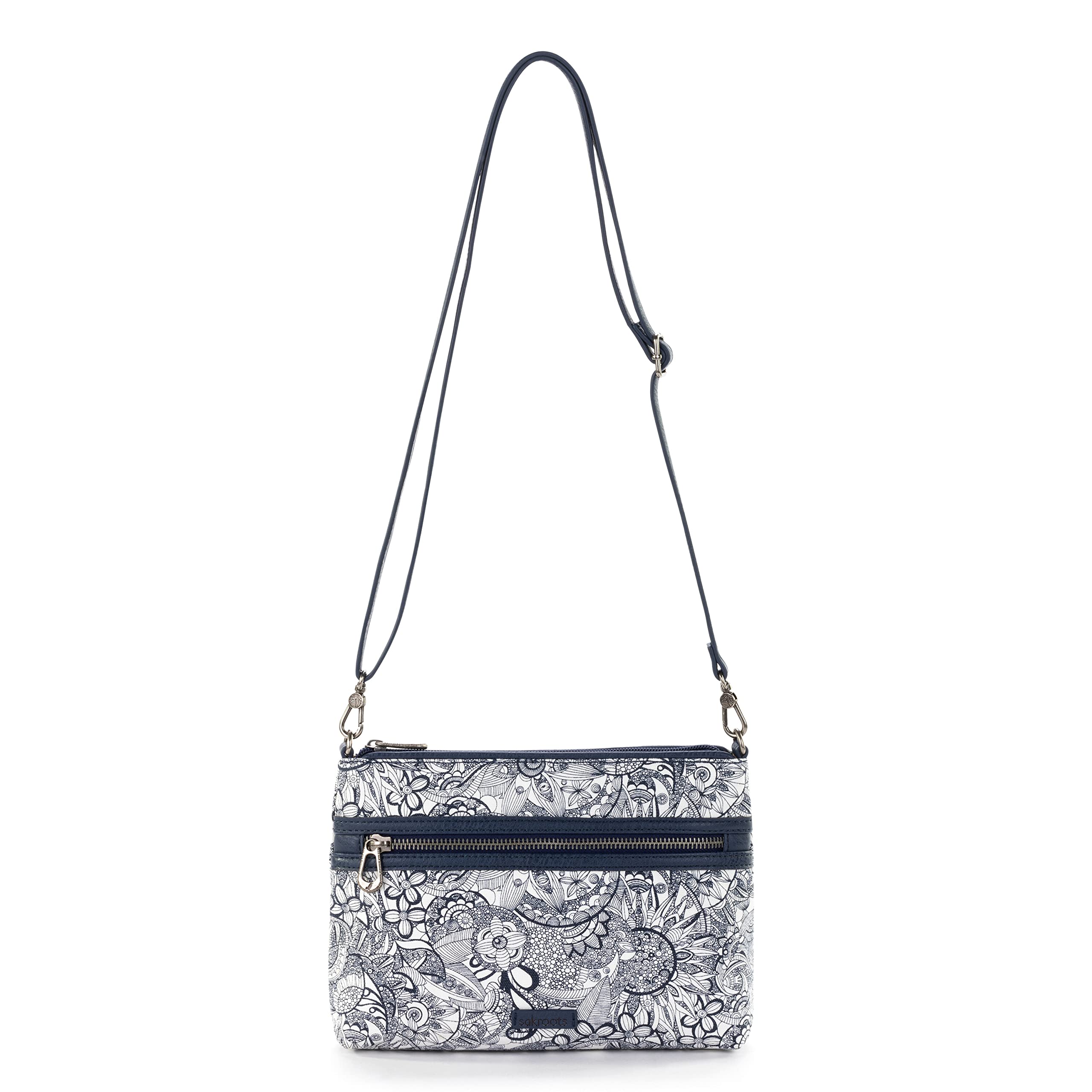 Sakroots Womens Sakroots Campus Mini Crossbody Navy Spirit Desert, Navy Spirit Desert, One Size US