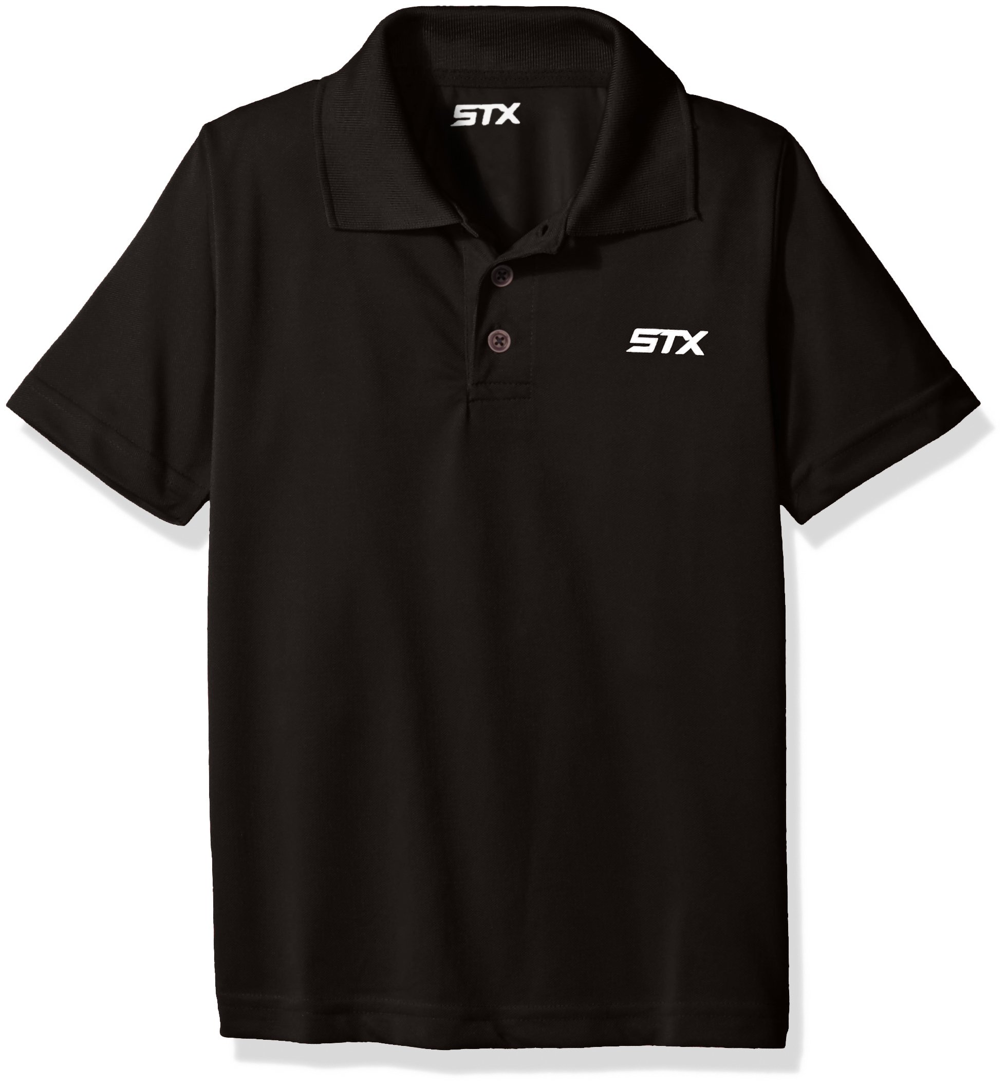 STX Boys' Little Boys' Athletic Poly Pique Polo Shirt, Red, 5/6