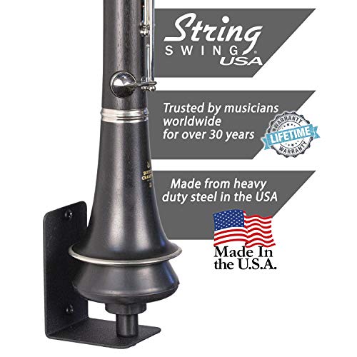 String Swing Clarinet Holder for Flat Wall Mount HH13-FW