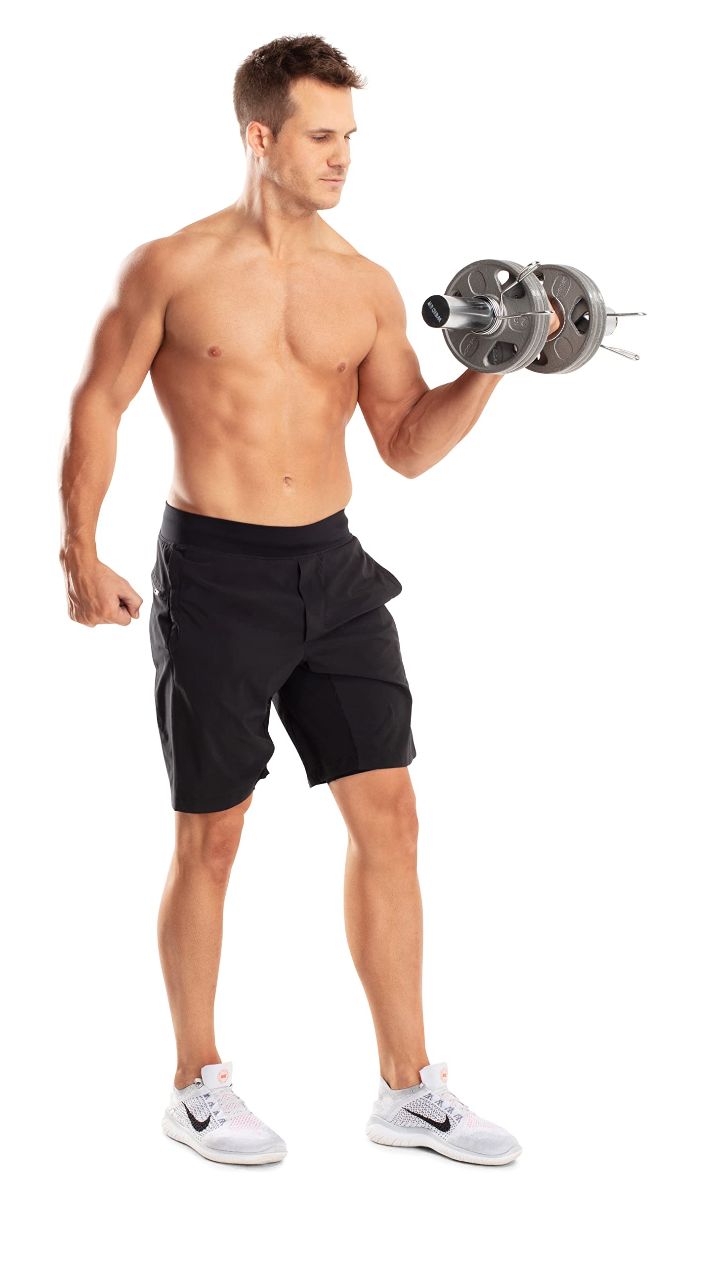 Weider 10 Lb. Hammertone Olympic Plate, Gray