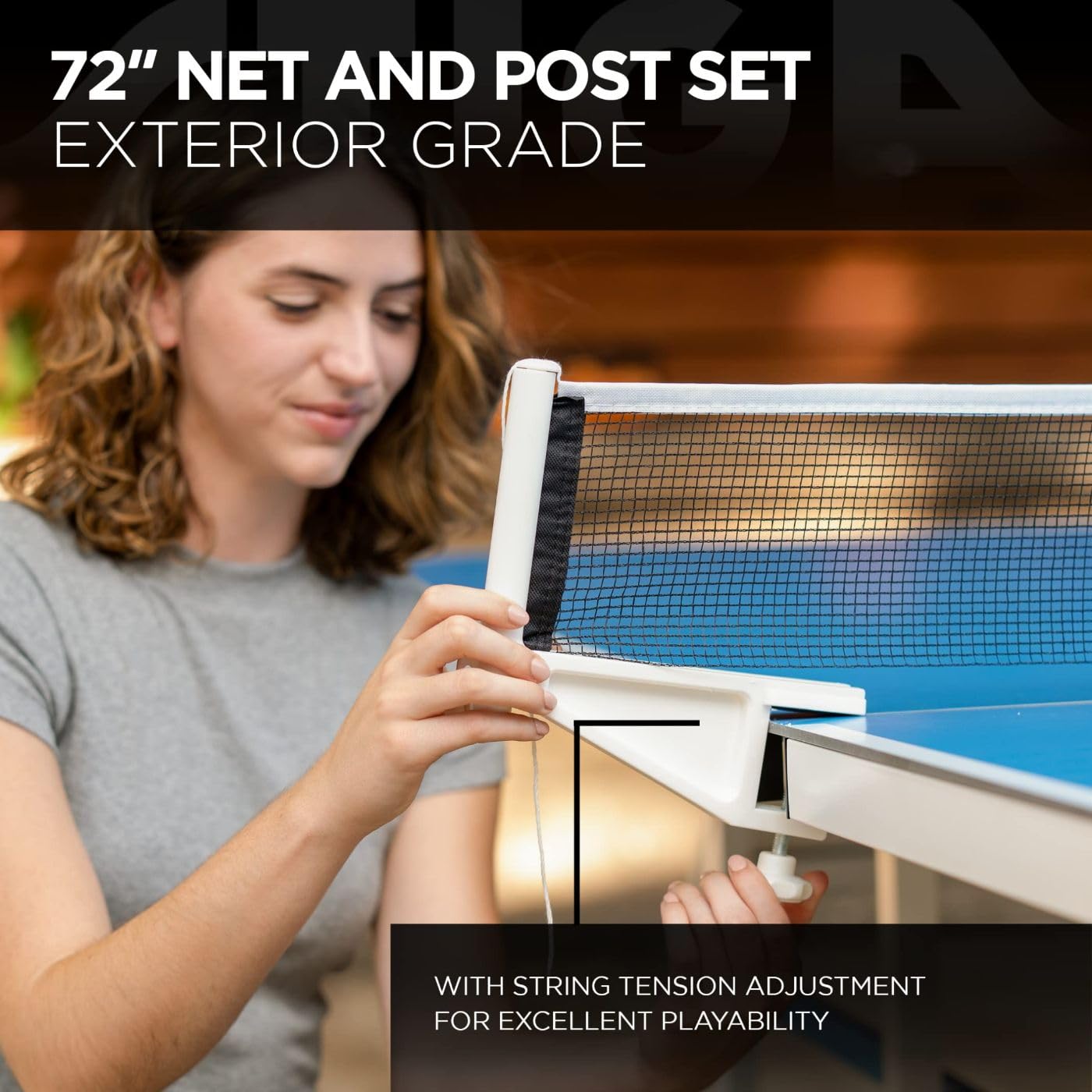 STIGA XTR Professional Outdoor Table Tennis Tables β All Weather Aluminum Waterproof Outdoor or Indoor Design with Net & Post - 10 Minute Easy Assembly Ping Pong Table with Compact Storage