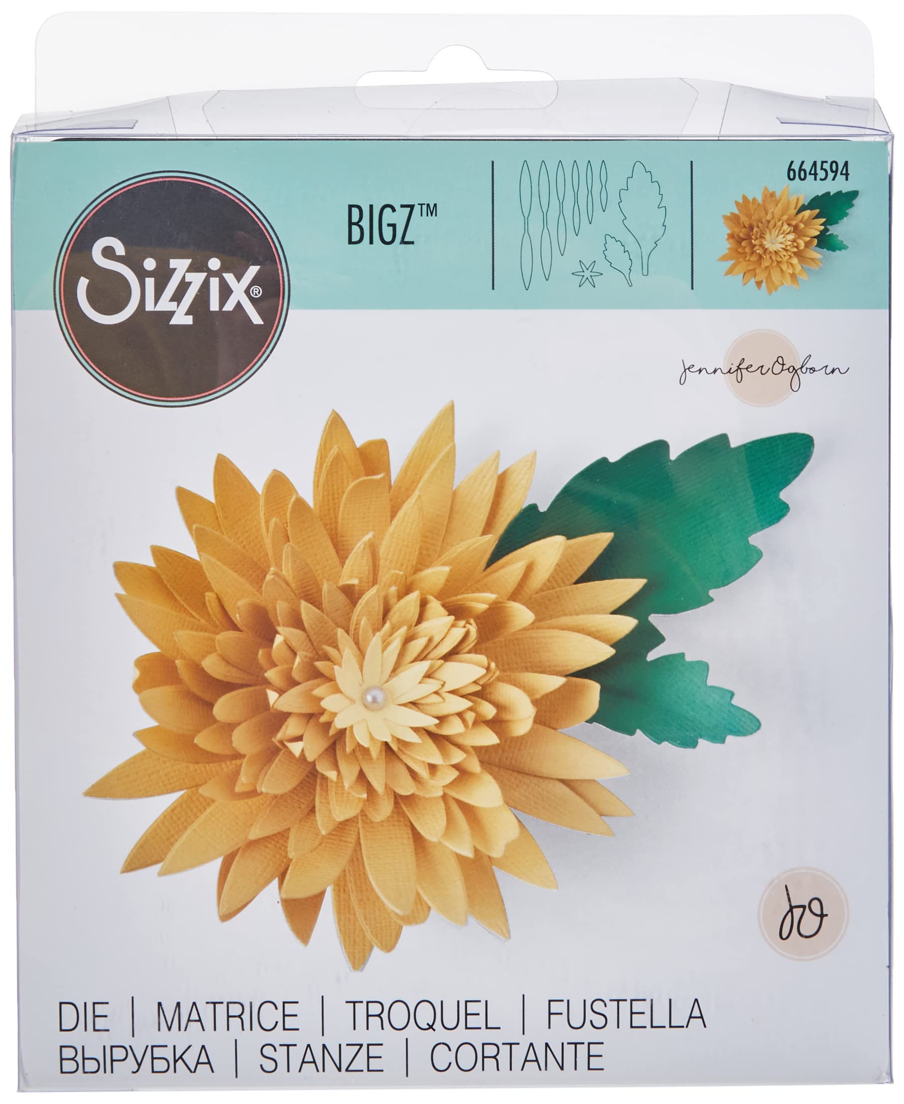 Sizzix ELLISON BIGZ DIES CHRYSANTHE, Chrysanthemum