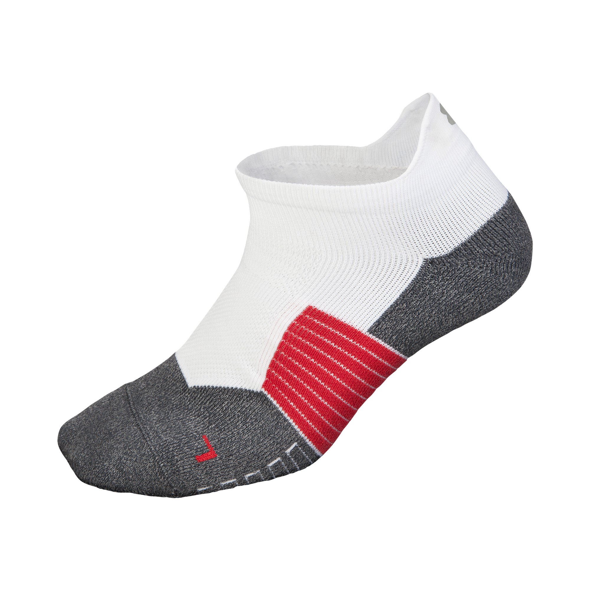 Under Armour Adult Armourgrip No Show Tab Socks, 1-Pair , White/Red , Large