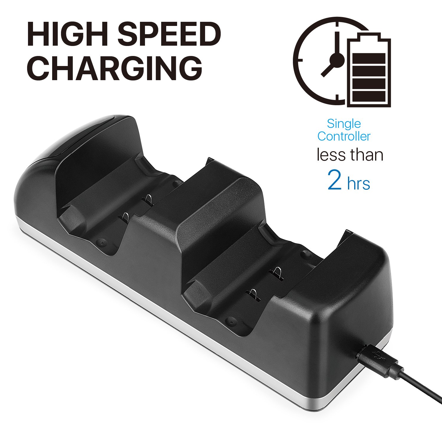TNP Controller Charger Compatible with Xbox One S/X Standard and Elite, Dual Docking Station Stand Cradle w/Charging Indicator Light & 2 Rechargeable Batteries