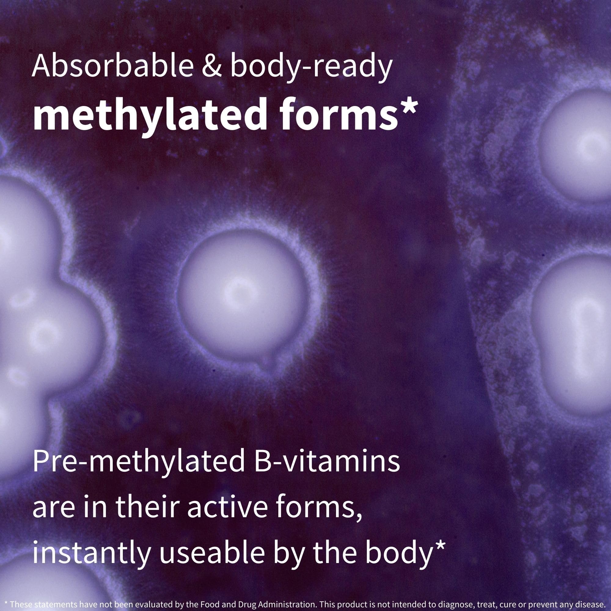 Super B-Complex β Methylated B Vitamins, MTHFR Supplement with Methylfolate & B12 Methylcobalamin, Sustained Release, Clean Label, Vegan, Lab Verified, 60 Small Tablets by Igennus