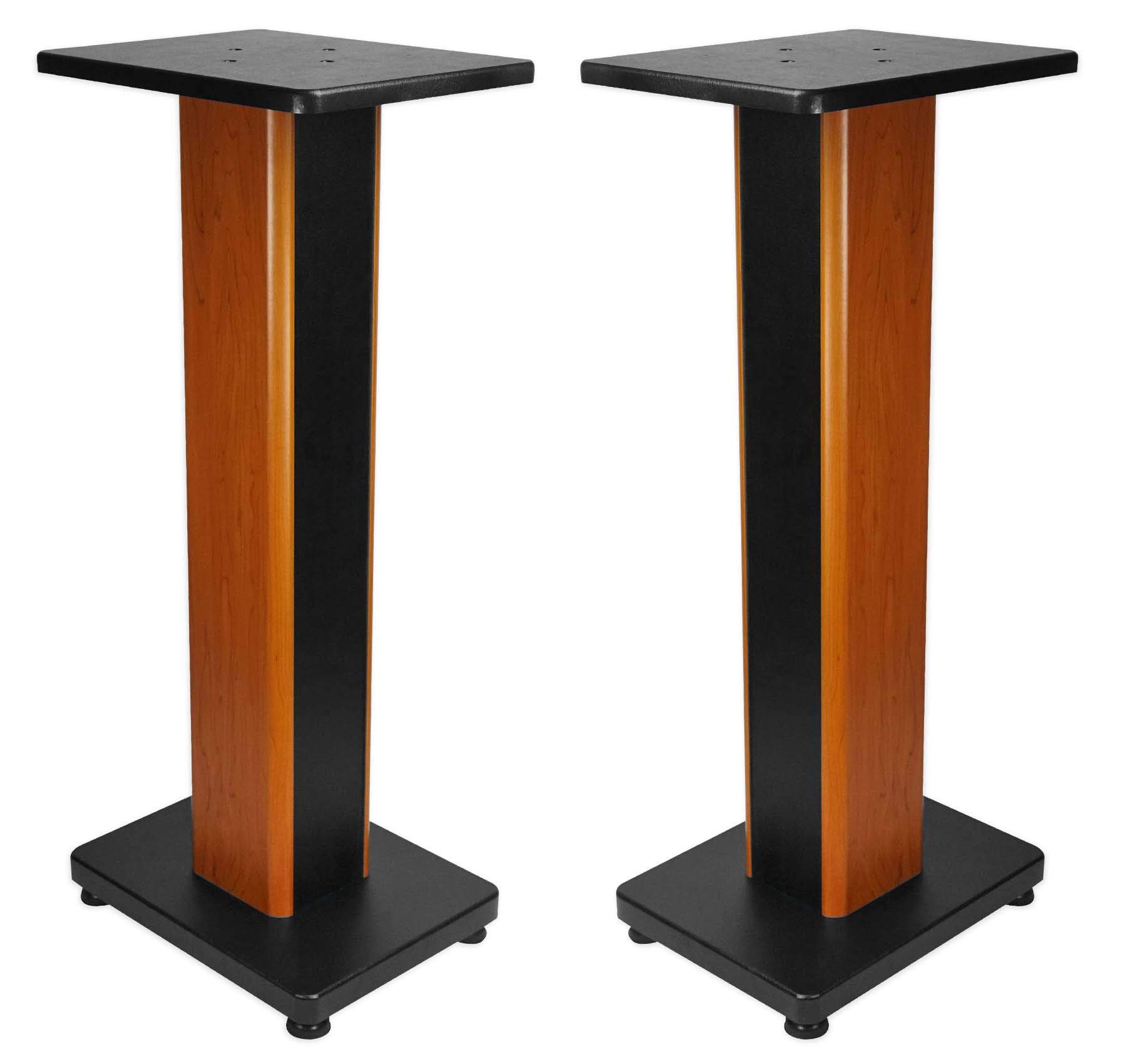 Rockville 28" 2-Tone Bookshelf Speaker Stands Surround Sound Home Theater (RHT28C)