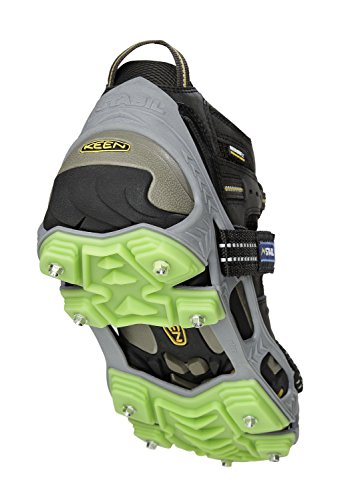 STABILicers Hike XP Traction Ice Cleat for Hiking in Snow and Ice, 1 pair, Large (10.5-13 Men), Gray/Green