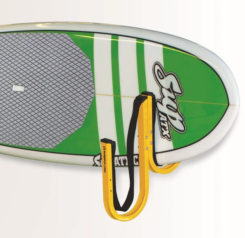 Suspenz Stand Up Paddle Board Expansion Plates (MG Black) to Make a Double Wall Storage Rack for Hanging 2 SUPs and Surfboards (31-5504)