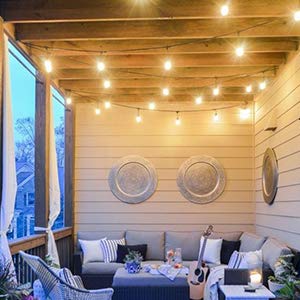 S14 LED Outdoor Edison Light Bulbs Nondimmable,for String Light Replacement, E26 Medium Screw Base,2700K 12Pack,2 Watt to Replace 11w Incandescent Bulb, Waterproof, Clear Glass