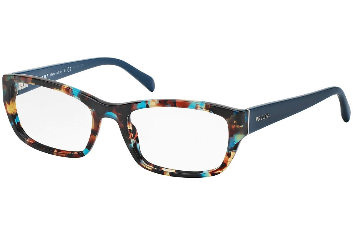 Prada PR18OV - NAG1O1 Eyeglass, Havana Spotted Blue, 52 mm