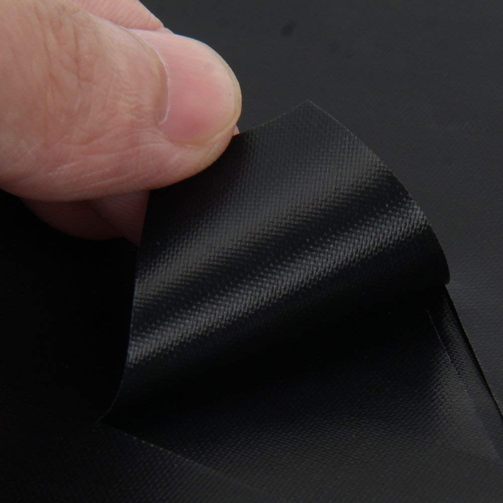 SHAFIRE Non-Stick Gas Range Protectors Reusable Aluminum Foil Gas Stove Burner Cover Protector Liner Clean Mat Pad 4PCS (Black)