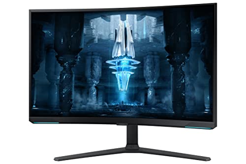 SAMSUNG 32" Odyssey Neo G8 4K UHD 240Hz 1ms G-Sync 1000R Curved Gaming Monitor, Quantum HDR2000, AMD FreeSync Premium Pro, Matte Display, Ultrawide Game View, DisplayPort, Black & White, 2022