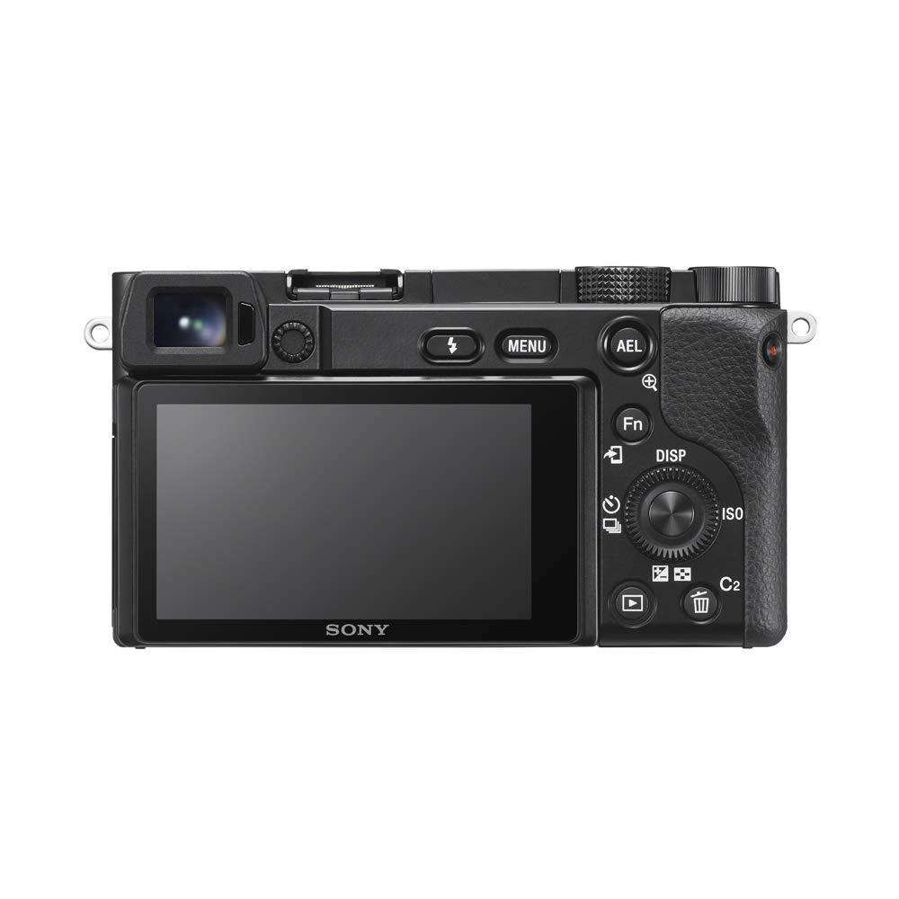 Sony a6100 Mirrorless Camera 4K APS-C ILCE-6100YB with 2 Lens Kit 16-50mm + 55-210mm Bundle with 2X Battery + Deco Gear Travel Bag Case + 64GB Memory Card + Photo Video Software + Accessories