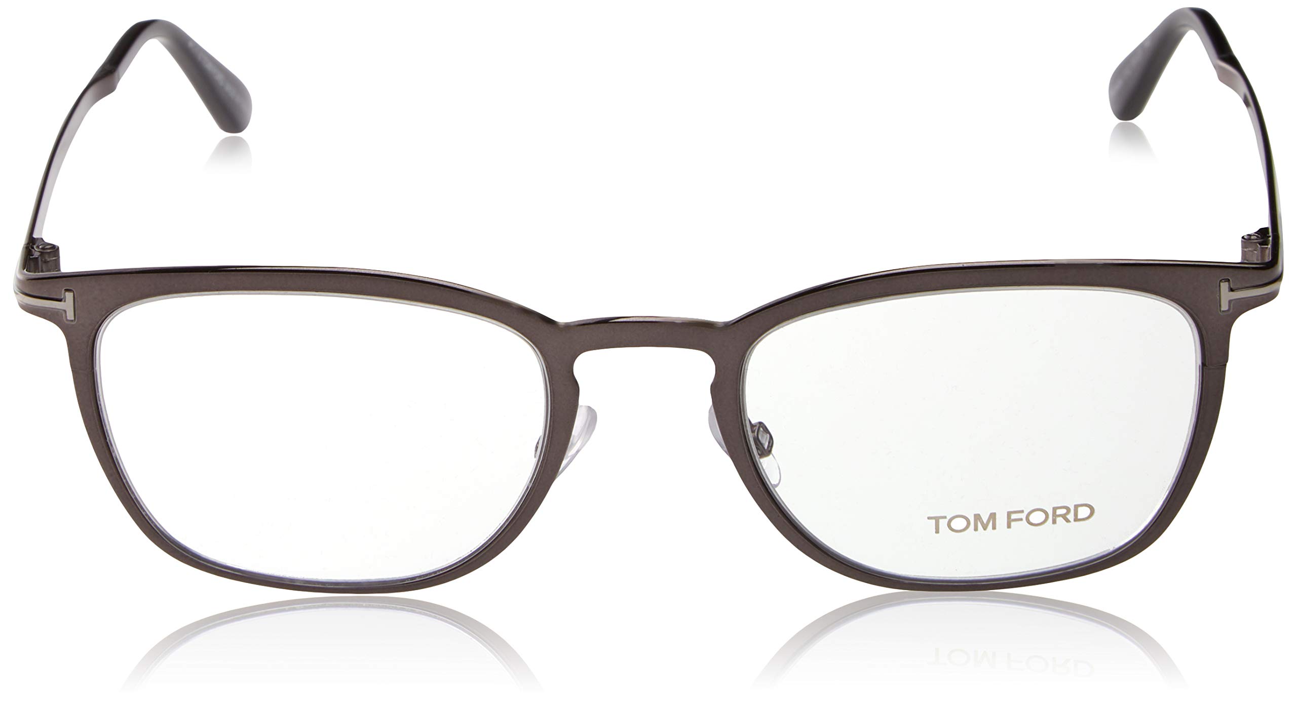 TOM FORD Eyeglasses FT5464 012 Shiny Dark Ruthenium, 51