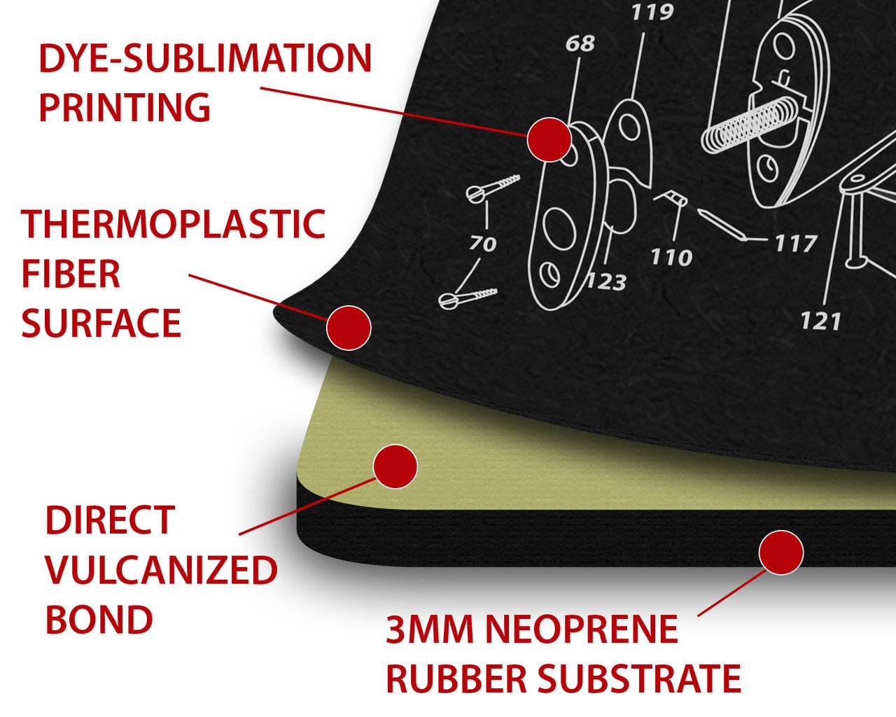 TekMat Heckler & Koch β USP Gun Cleaning Mat,Black