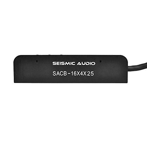 Seismic Audio SACB-16x4x25 16-Channel XLR Low Profile Circuit Board Snake Cable, 25-Feet