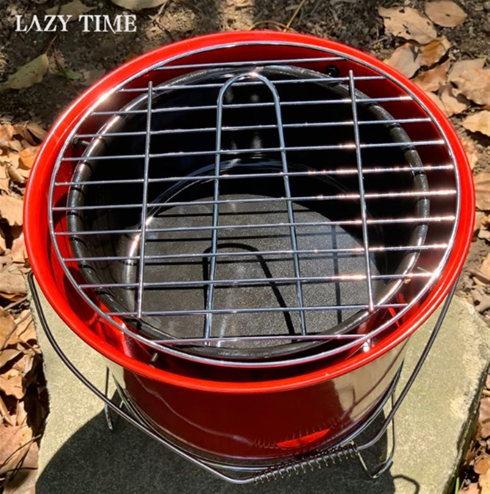 TBMAKE Grills Portable Charcoal Barbecue Grill Mini Firewood Stove Portable Fire Basin Household Outdoor Heating Stove Table Bbq Grills