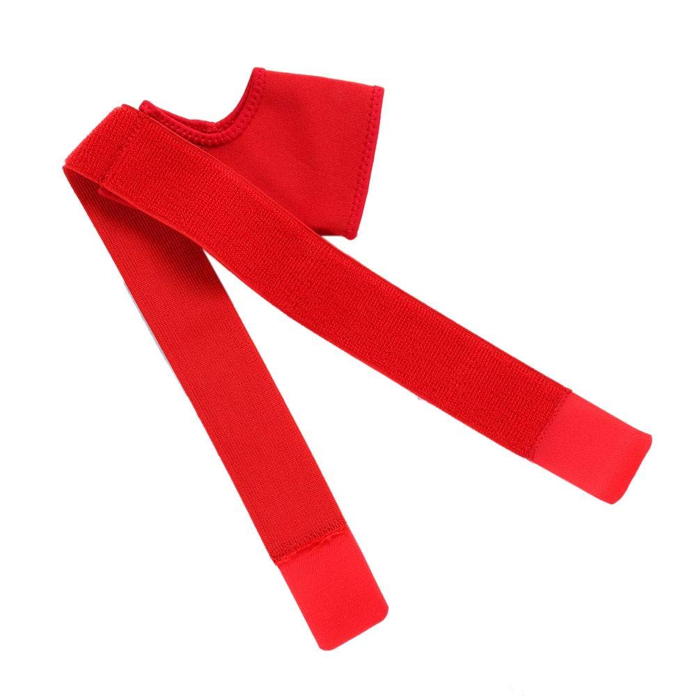 Ymiko Ankle Bandage Breathable Ankle Support Brace, Sports Ankle Joint Support Strap for Sprain Injury Recovery (Red 1 Pair) (L)