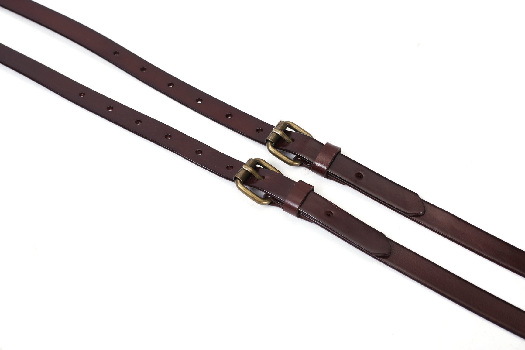ROCKCOW Mens Leather Suspenders Adjustable Elastic Y Back Design for Wedding Christmas Party