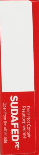 Sudafed PE Head Congestion + Flu Severe Decongestant Tablets for Adults, 24 ct