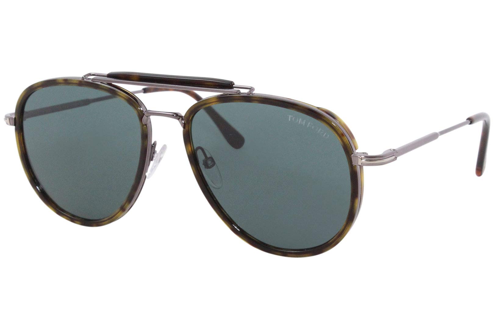 Tom Ford FT0666 - 52N Sunglasses Havana Frame w/ Green Lens 58mm