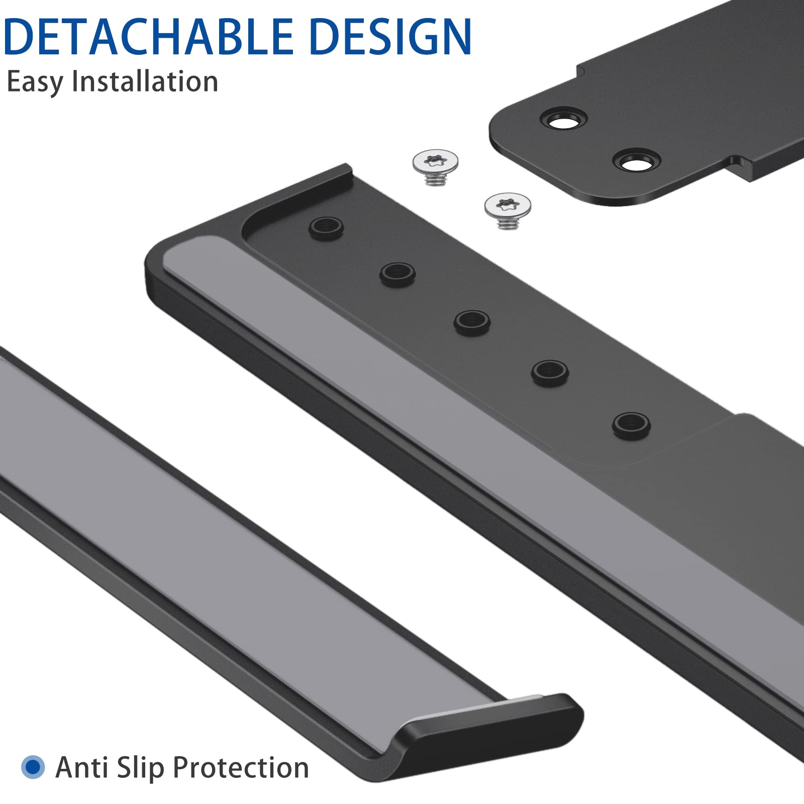 Svarog Laptop Stand, Detachable Computer Stand, Ergonomic Aluminum Laptop Stand for Desk, Laptop Riser Notebook Holder Compatible with MacBook Pro Air, Lenovo, HP, Dell, More 10-17" Laptops (Black)