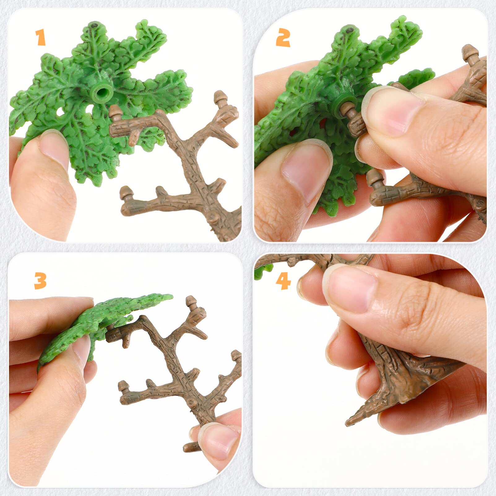 Toddmomy Model Pine Trees, 3Pcs Model Train Trees Miniature Trees Artificial Pine Tree Mini Pine Tree Toys Fake Plants for DIY Scenery Craft Project Sand Table Models