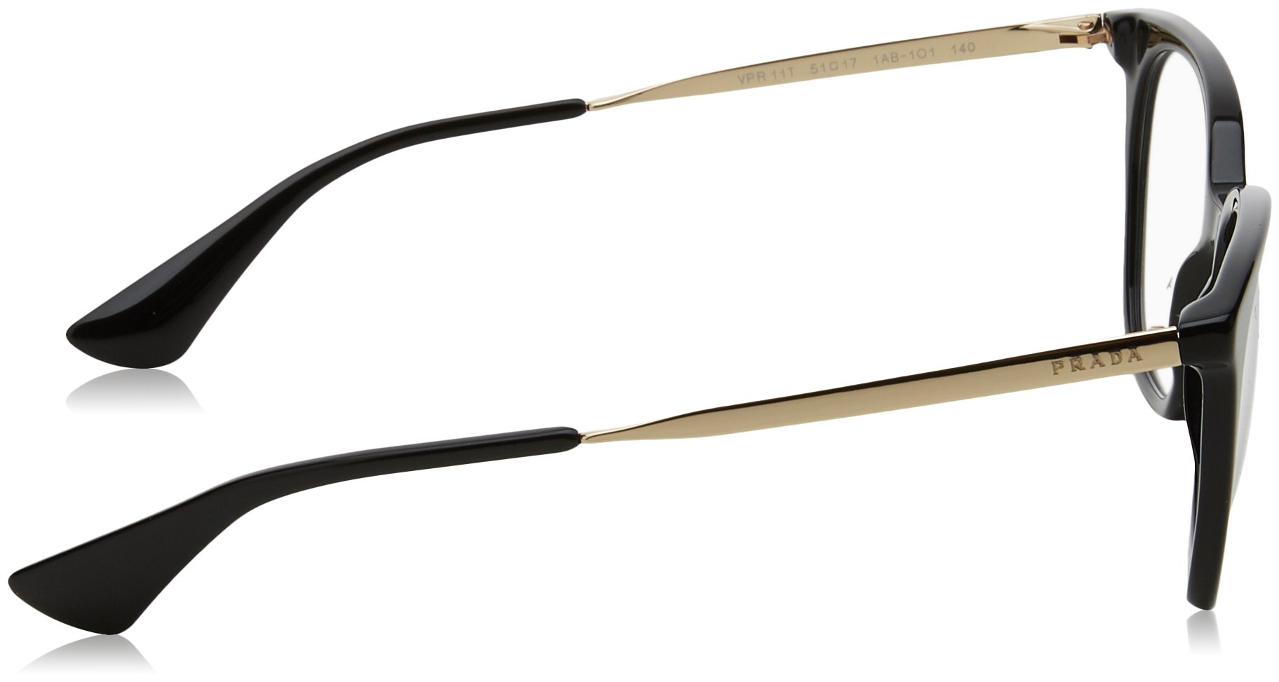 Prada Demo Oval Ladies Eyeglasses PR 11TV 1AB1O1 53