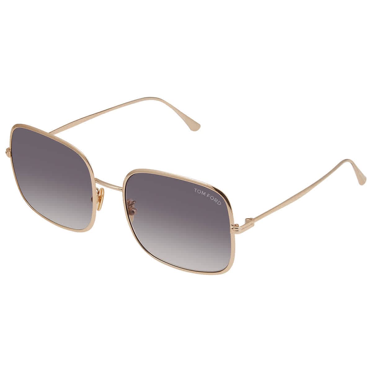 Tom Ford Keira Grey Gradient Square Ladies Sunglasses FT0865-F 28B 60