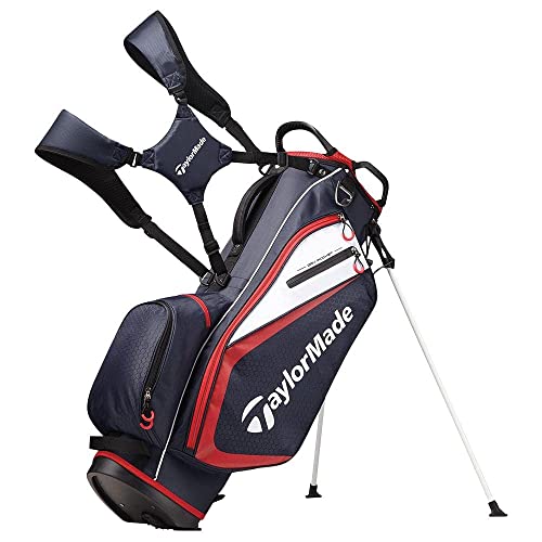 TaylorMade Select ST Stand Bag, Navy/White/Red