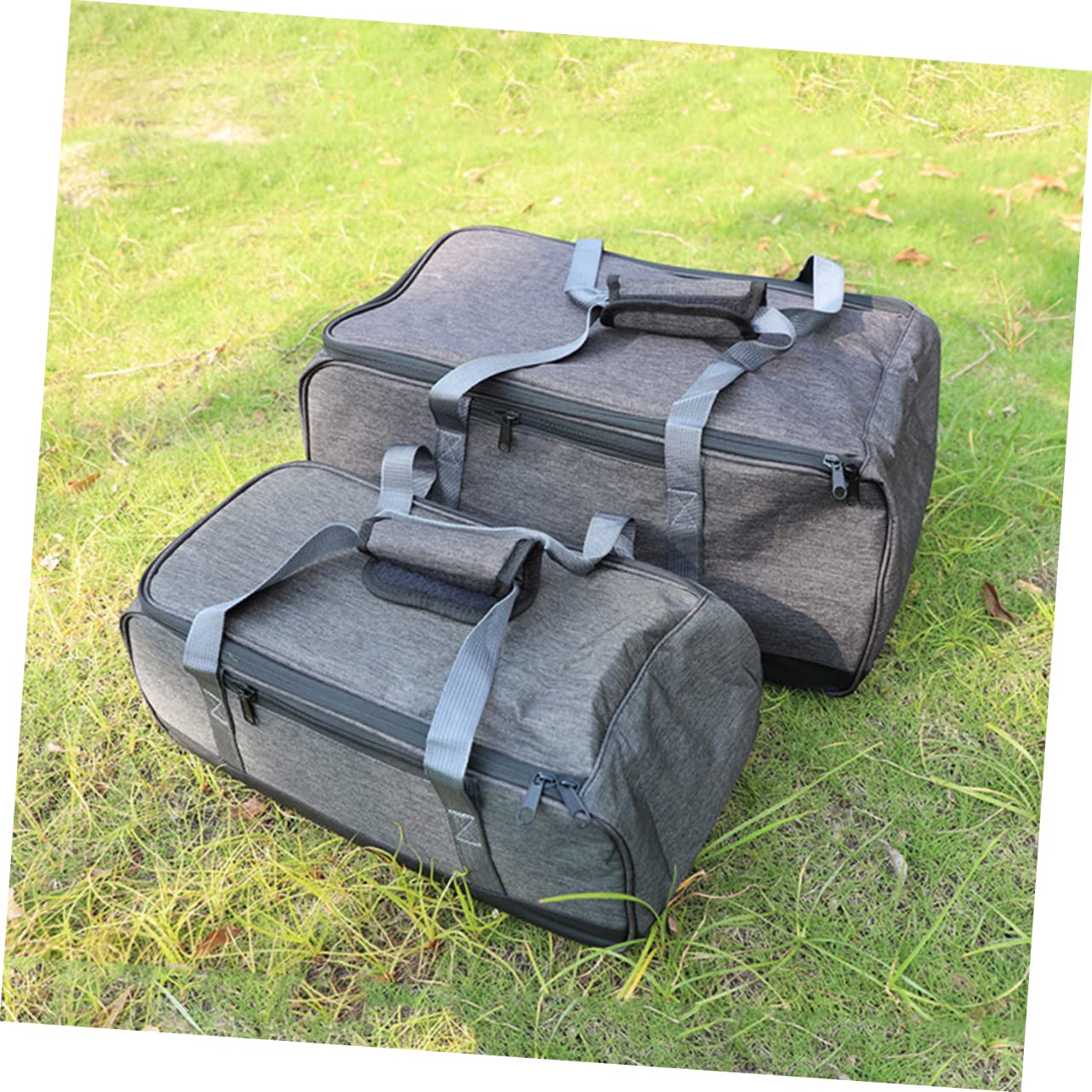 VALICLUD Outdoor Storage Bag Fine China Storage Containers Frying Pan with Lid Container with Lid Utensil Bag Outdoor Stove Snack Bar Organizer Flatware Storage Large Barbecue Oxford Cloth