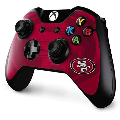 Skinit Decal Gaming Skin Compatible with Xbox One Controller - Officially Licensed NFL San Francisco 49ers Double Vision Design