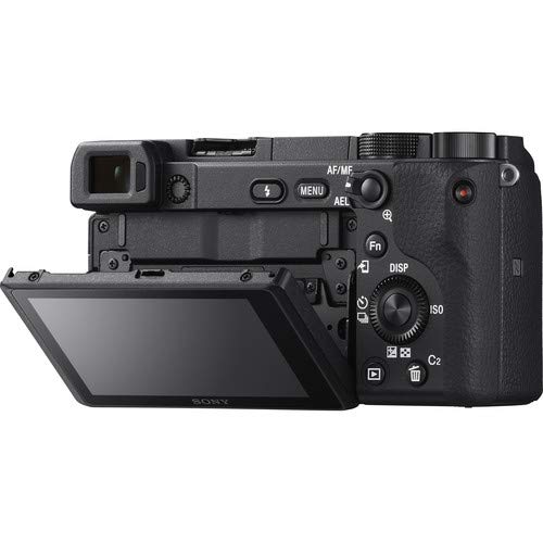 Sony Alpha a6400 Mirrorless Digital Camera (Body Only) with 650-1300mm Telephoto Zoom Lens + 2X 64GB Memory Card, Microphone, Portable Tripod, Gadget Bag & More