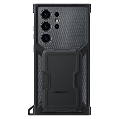 SAMSUNG Galaxy S23 Ultra Rugged Gadget Phone Case, Heavy Duty Protective Cover w/Platform for Card Slot Holder, Wrist Strap, Detachable Accessories, US Version, EF-RS918CBEGUS, Titan