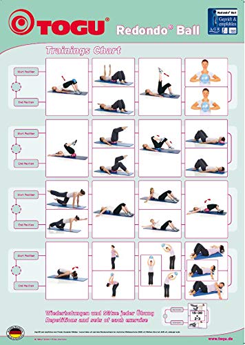 TOGU Redondo Ball 26 cm Perfect for Posture, Balance, Core, Yoga, Pilates, Barre, Stretching, Physical Therapy and Rehab