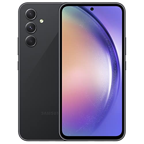 SAMSUNG Galaxy A54 5G (128GB, 6GB) 6.4" 120Hz AMOLED, 50MP 4K Triple Camera, 5G / 4G Volte (AT&T Locked) A546U (Awesome Black) (Renewed)