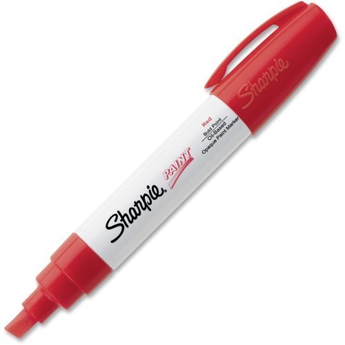 Sharpie Oil Base Bold Point Permanent Marker - Bold Marker Point Type - Red Ink - 1 Each
