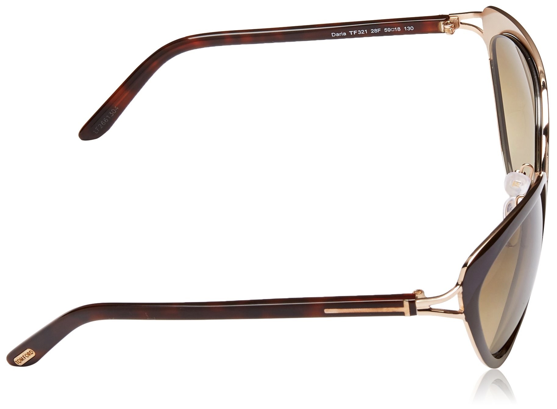 Tom Ford Daria Sunglasses, Brown/Gold