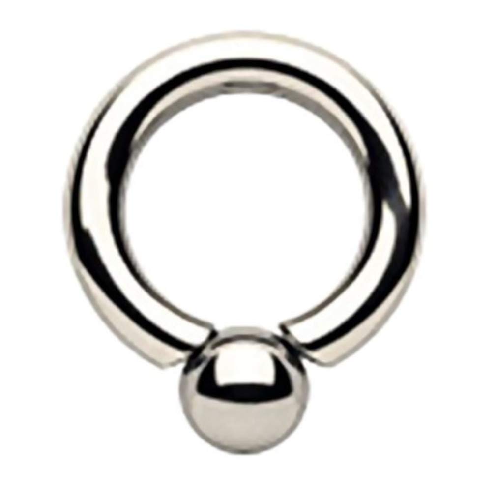 TheChainGang Surgical Steel Screwball Rings, Body Piercing Jewelry (1 Gauge (7mm) - 7/8")