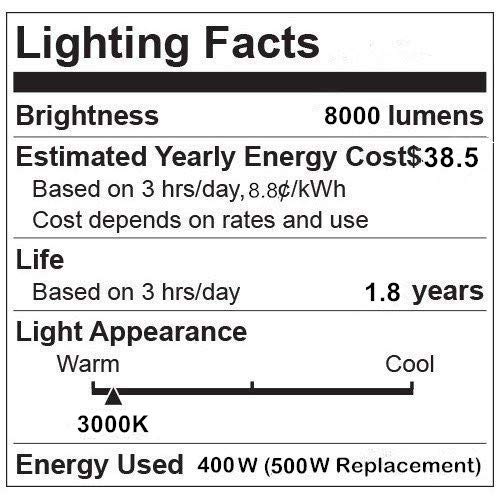 Starsea Shop 5Pack - 118mm J Type Double Ended T3 Halogen Light Bulb, 400 Watt 120 Volt (500 Watt Halogen Bulb Replacement), Energy-Saving 20%