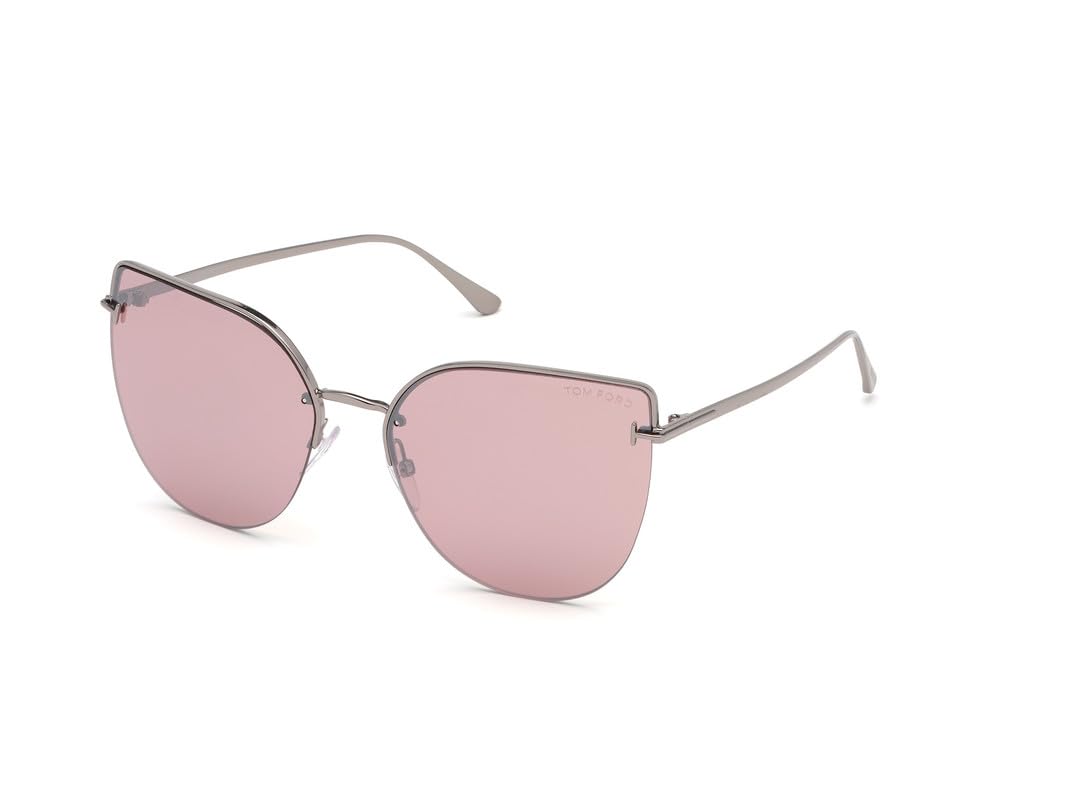 Tom Ford INGRID-02 FT 0652 Ruthenium/Pink 60/17/135 women Sunglasses