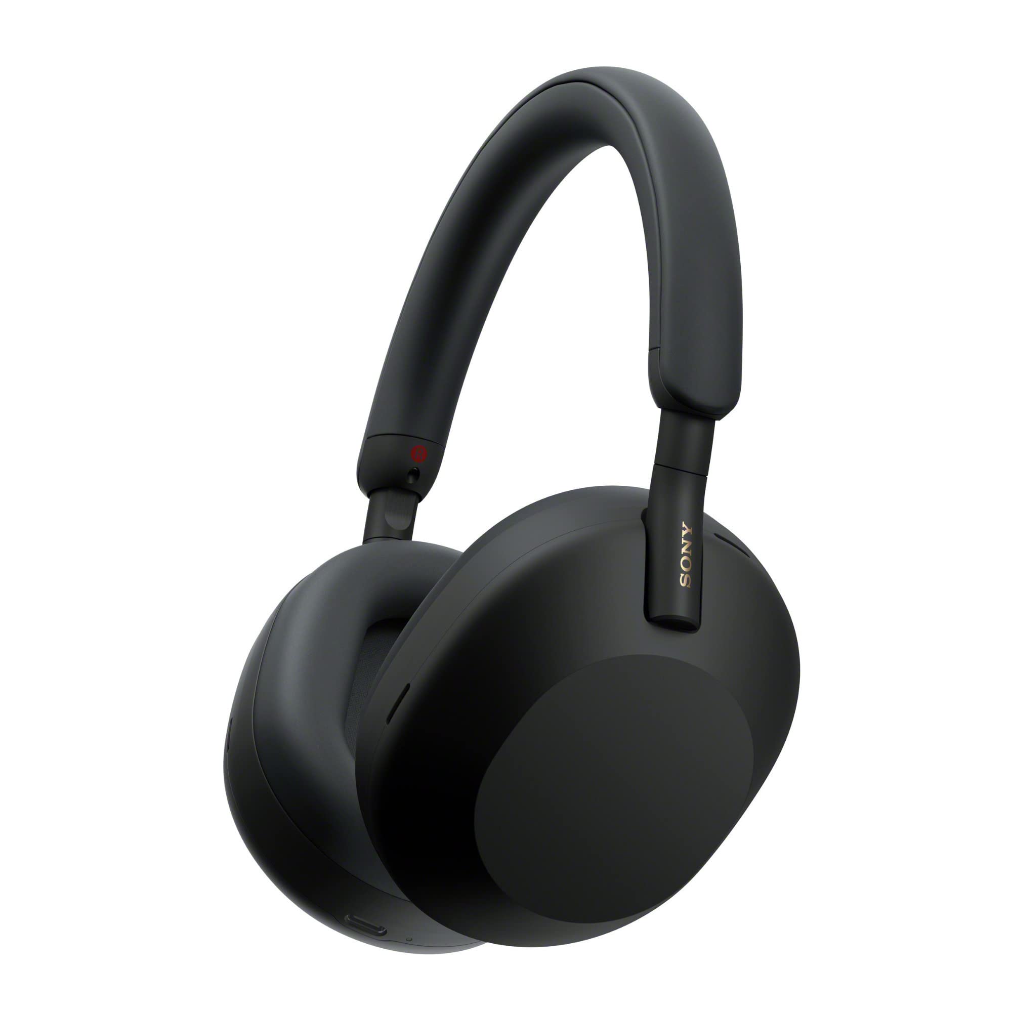 Sony WH-1000XM5 Wireless Noise Canceling Over-Ear Headphones (Black) Bundle with Wireless Headphone Accessory (2 Items)