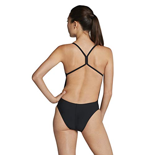 Speedo Women's Swimsuit One Piece Endurance The One Solid Team Colors, New Speedo Black, 38