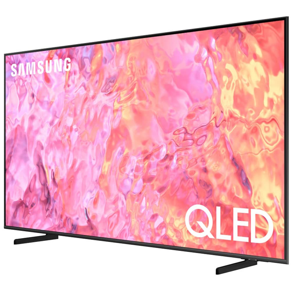 SAMSUNG Q60 QLED 4K Smart TV Bundle with Premiere Movie Streaming Package & TV Setup Bundle with Wall Mount + Surge Adapter + HDMI Cable & More (2023, 70 Inch)