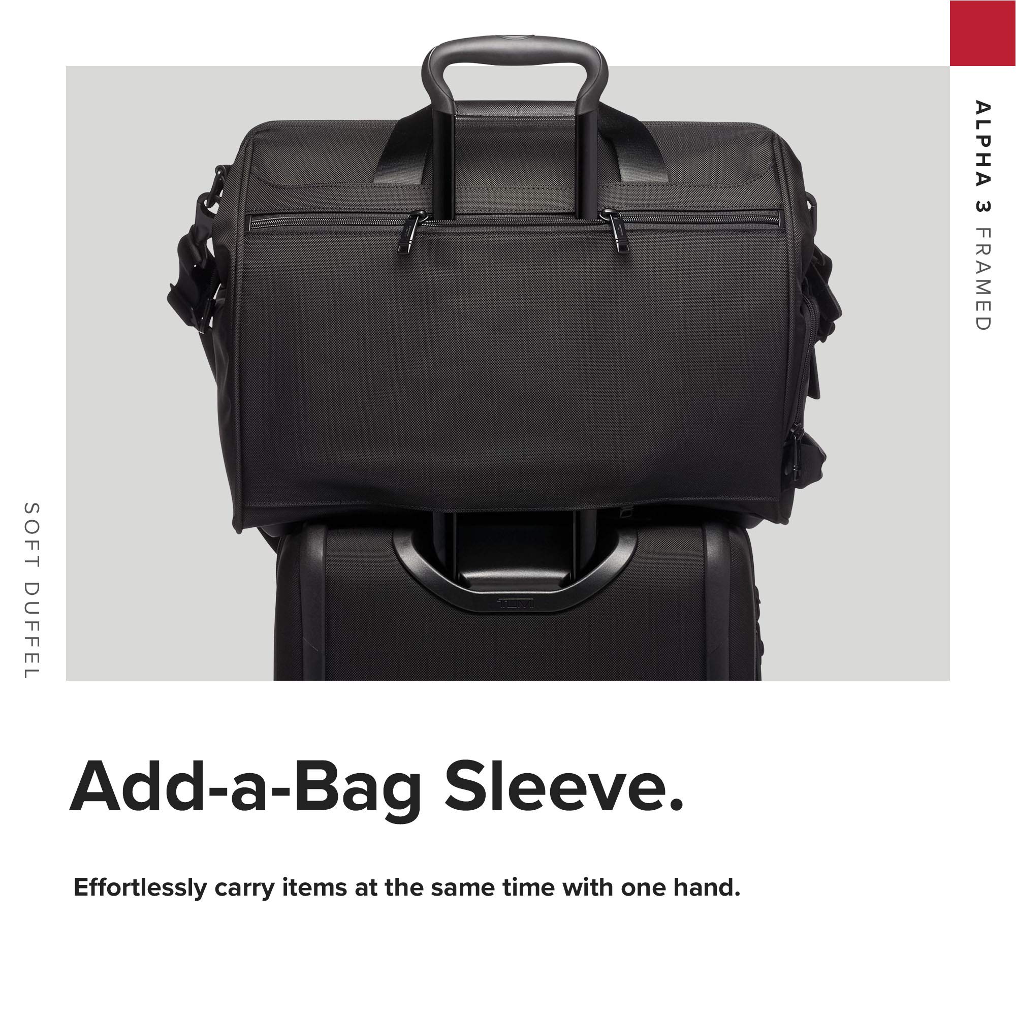 Tumi Alpha 3 Framed Soft Duffel Black One Size